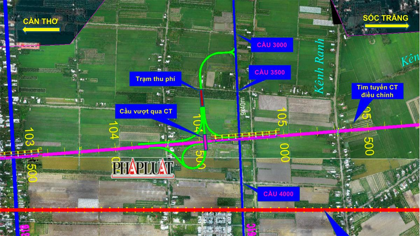 Bộ GTVT thống nhất thiết kế đường gom cho cao tốc Châu Đốc - Cần Thơ ...