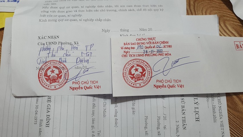 Vụ làm giả giấy tờ ở Bình Dương: Đã chuyển cho Công an điều tra